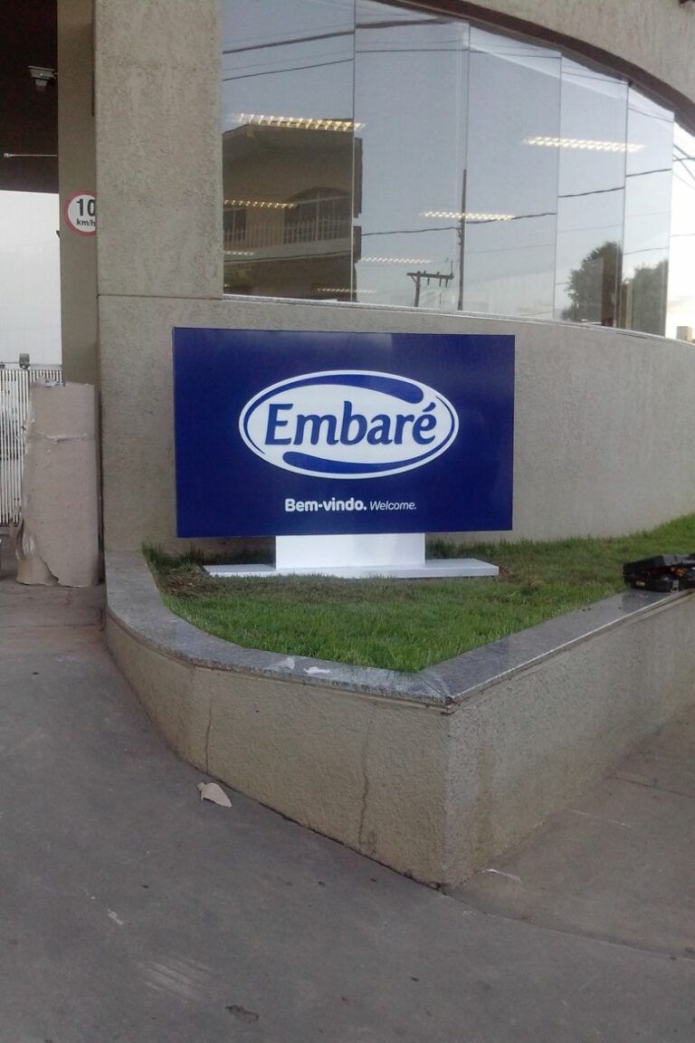 Sinalização Fábrica da Embaré - Pixograma